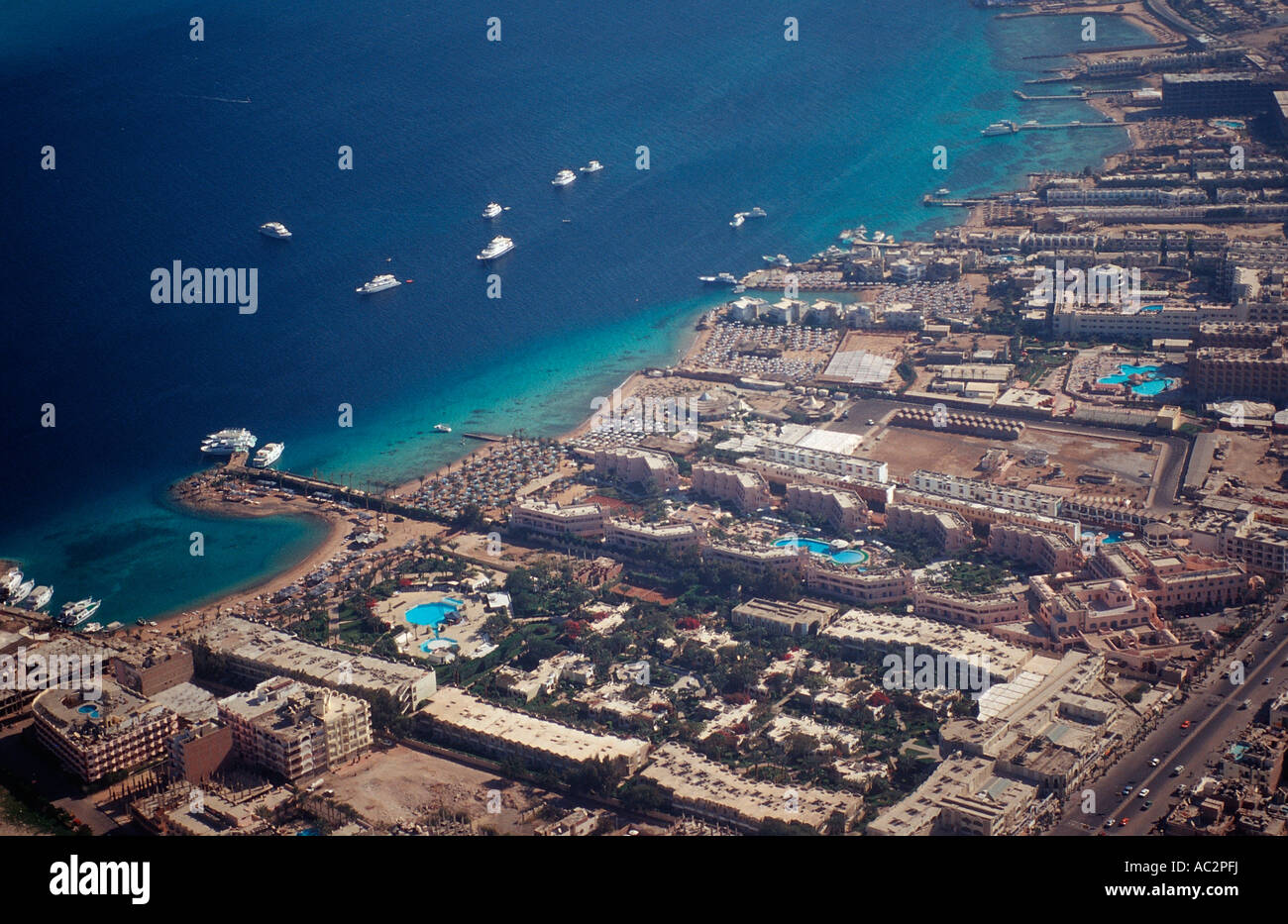 Aerial view port egypt hi-res stock photography and images - Alamy