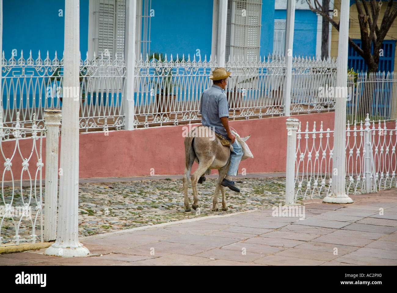 Man riding a donkey hi-res stock photography and images - Alamy