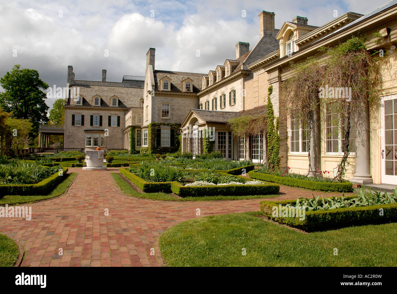 George Eastman House garden, Rochester NY USA Stock Photo - Alamy
