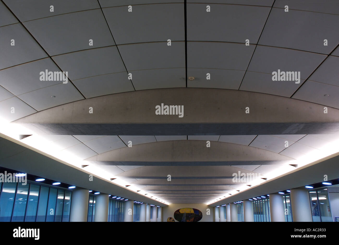 Abstract design of convention center ceiling Stock Photo - Alamy