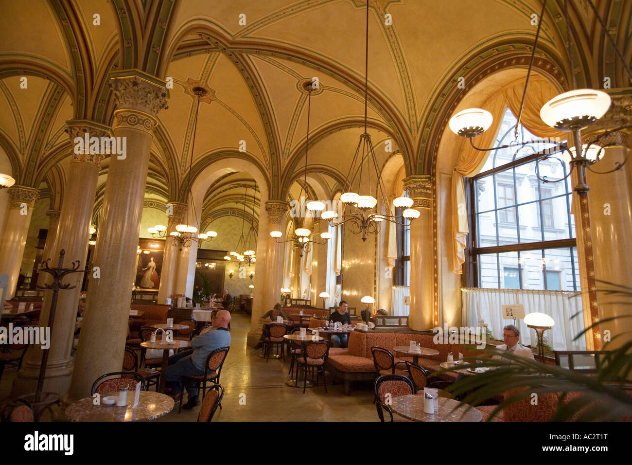 Vienna Austria Cafe Central Stock Photo - Alamy