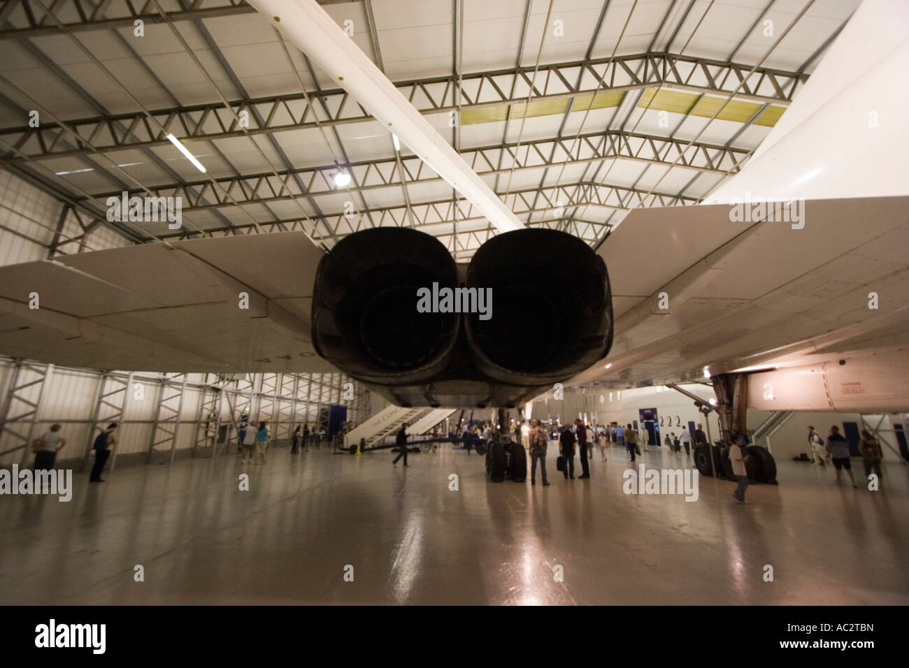 Detail of rear of Concorde and jet exhaust at Concorde display at East ...