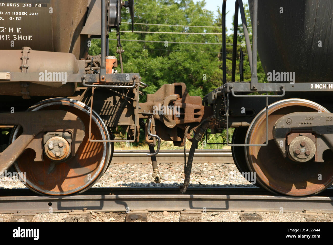 Tank Car Couplers Stock Photo - Alamy