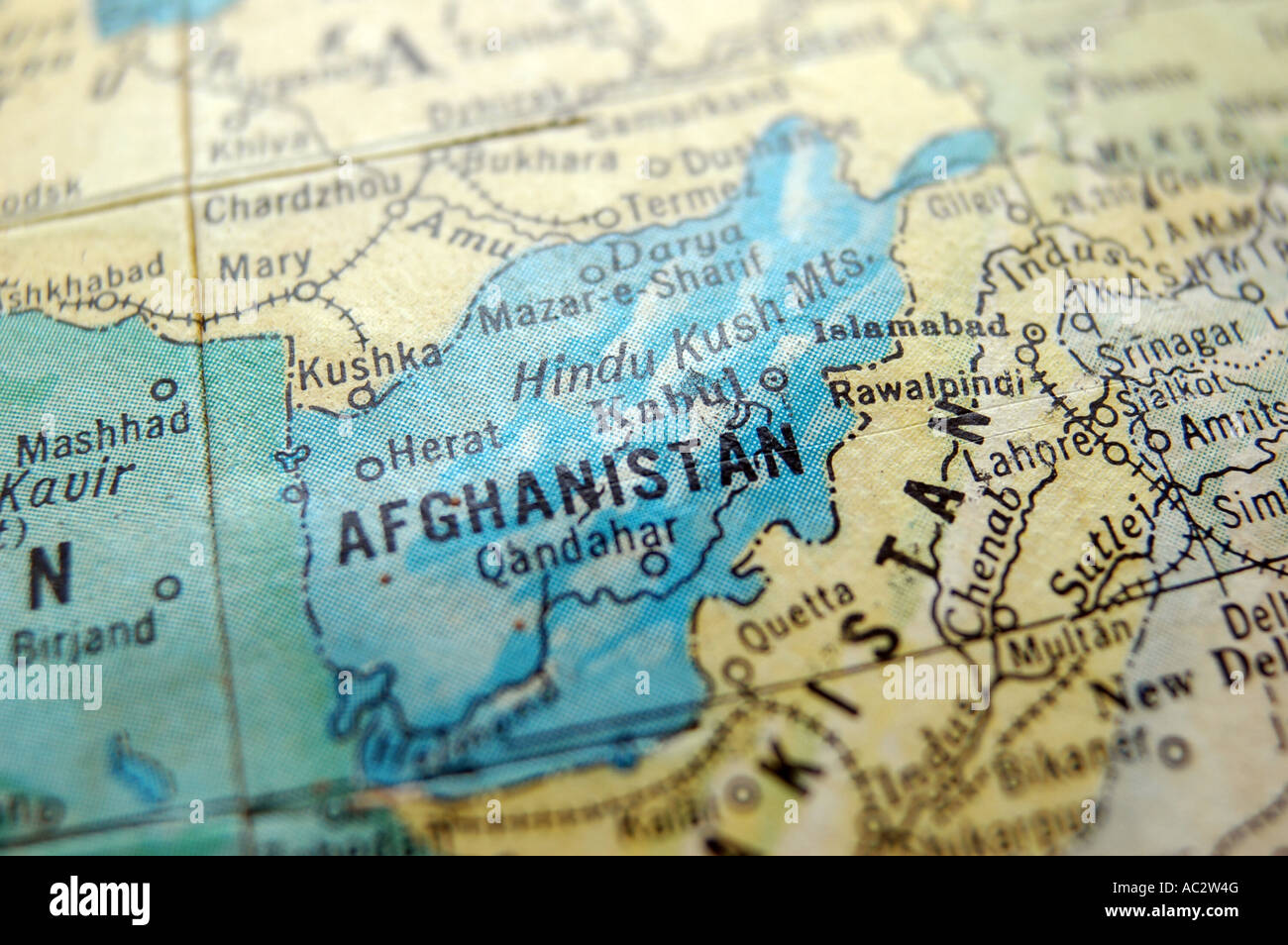 Kabul map hi-res stock photography and images - Alamy