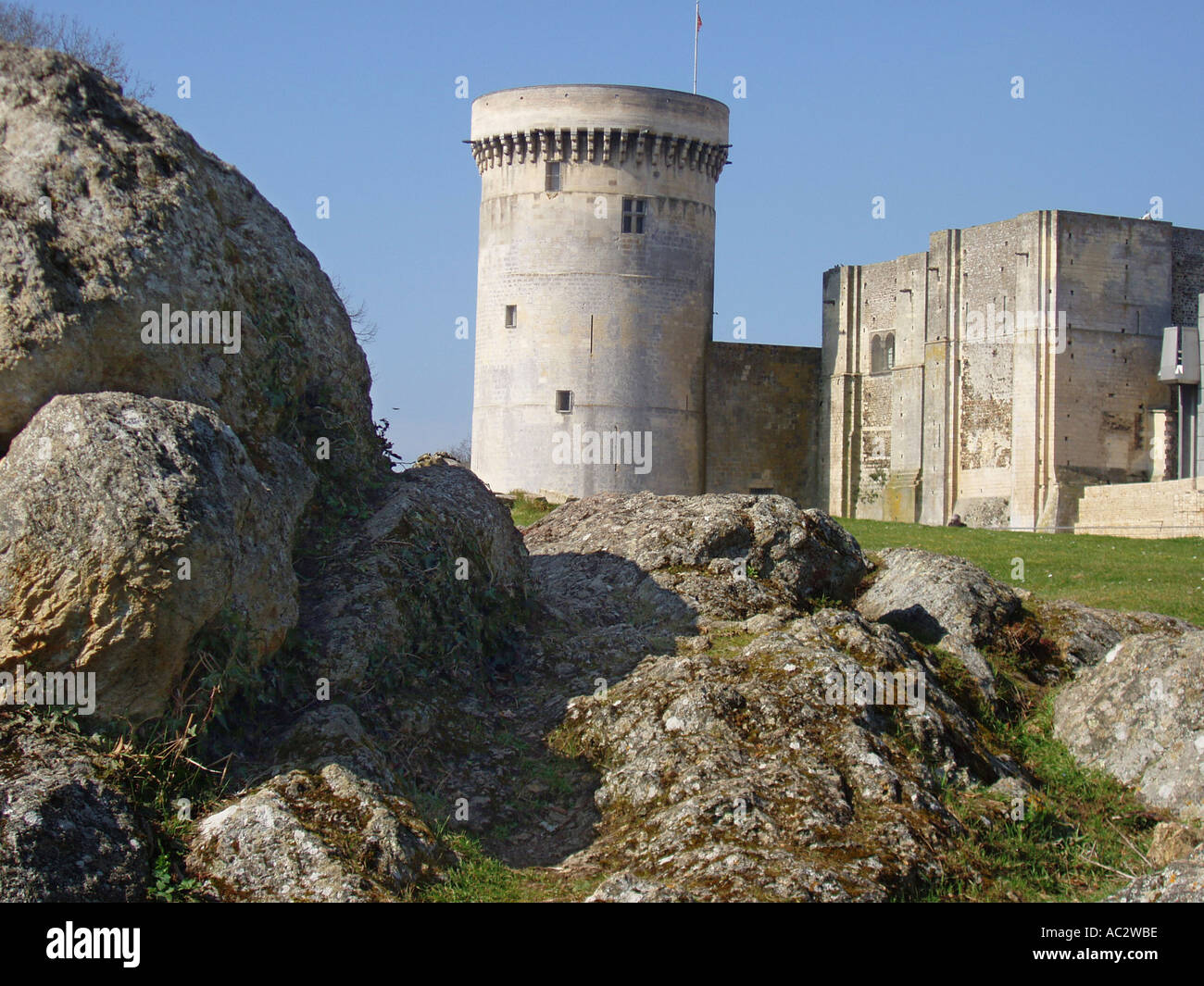 Falaise Castle France Europe Stock Photo - Alamy