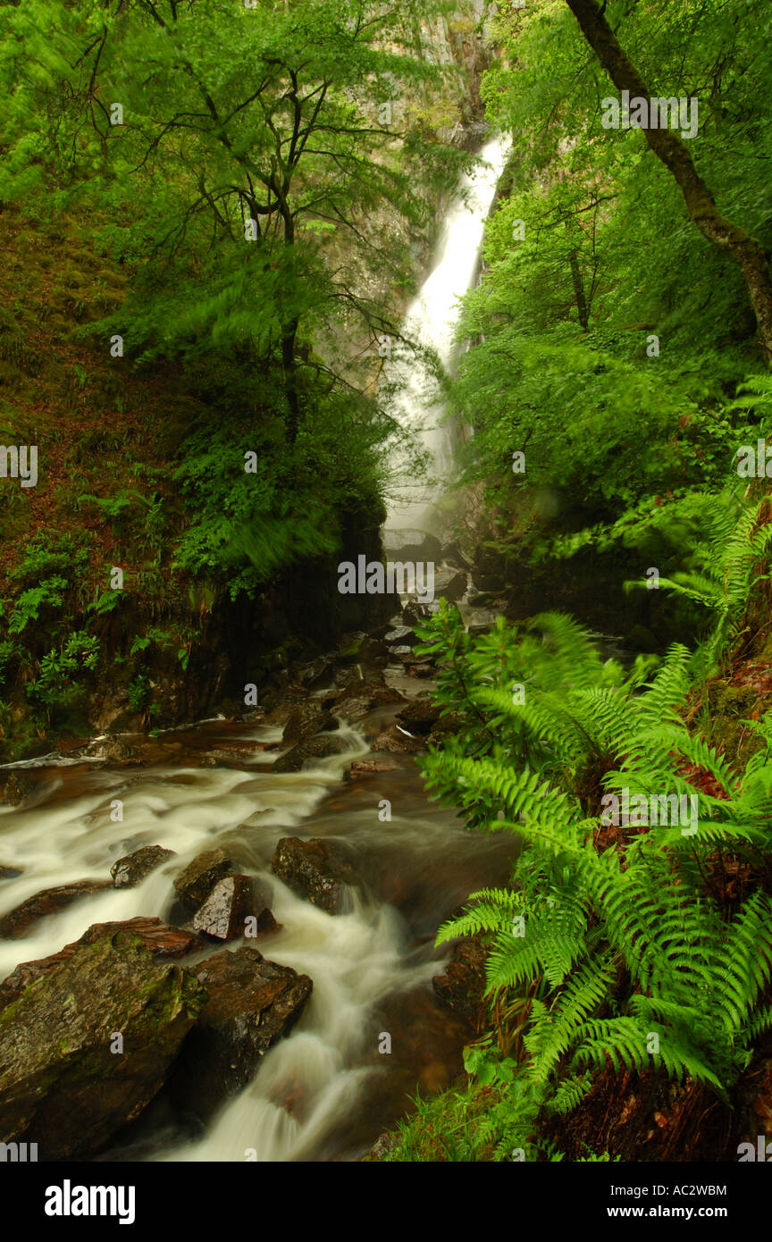 Grey Mares Tail, Kinlochmore, Scotland Stock Photo - Alamy