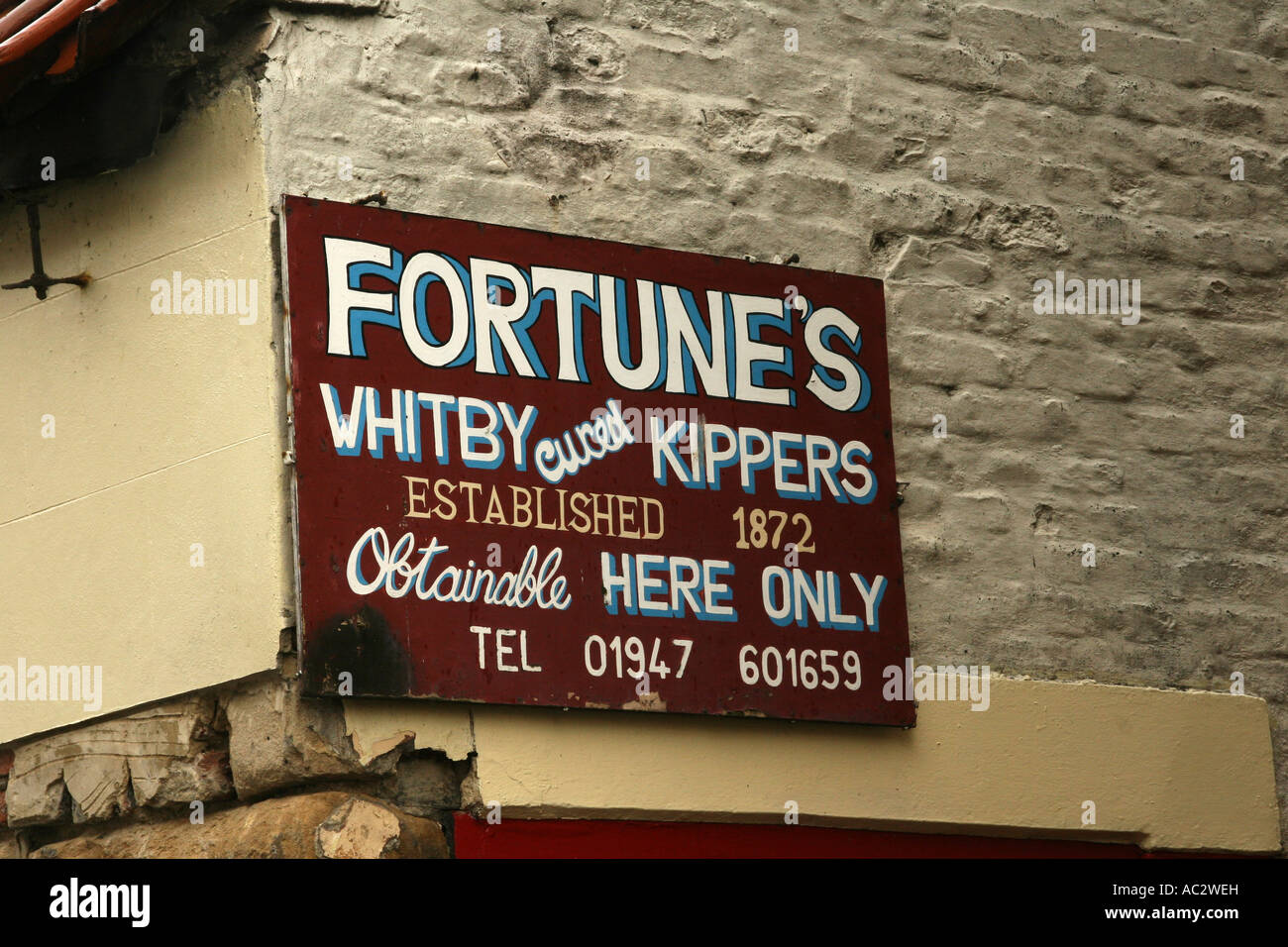 Fortune's Kipper Shop and Smokehouse Whitby North Yorkshire Stock Photo ...