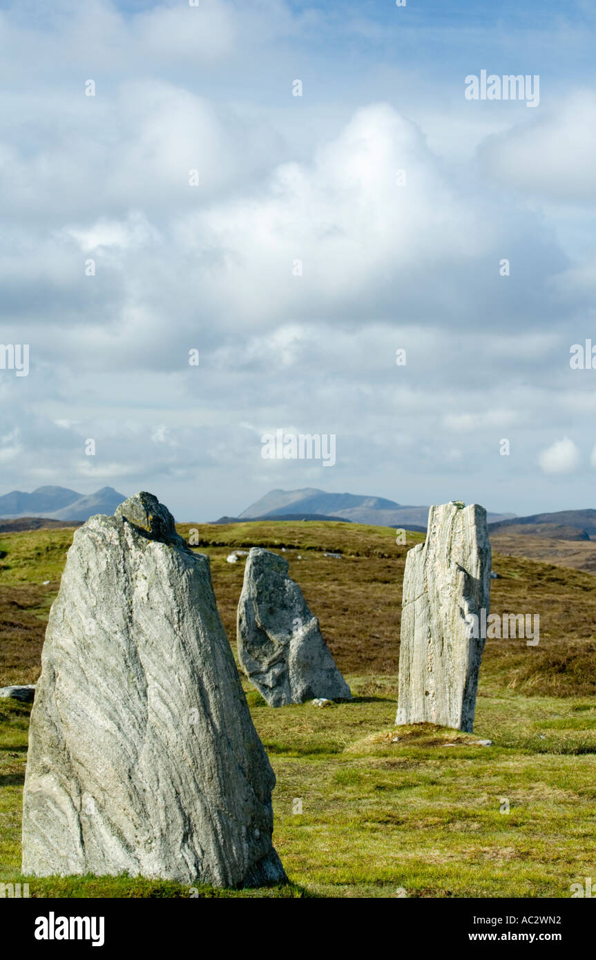 Stone circle off the A858, Isle of Lewis, Outer Hebrides, Western Isles ...