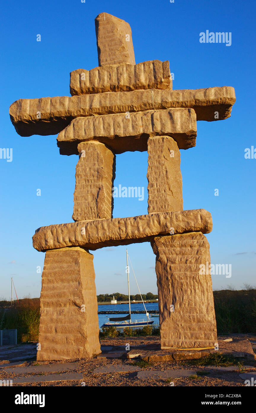 Inuit Stone Man Inukshuk Stone High Resolution Stock Photography and ...