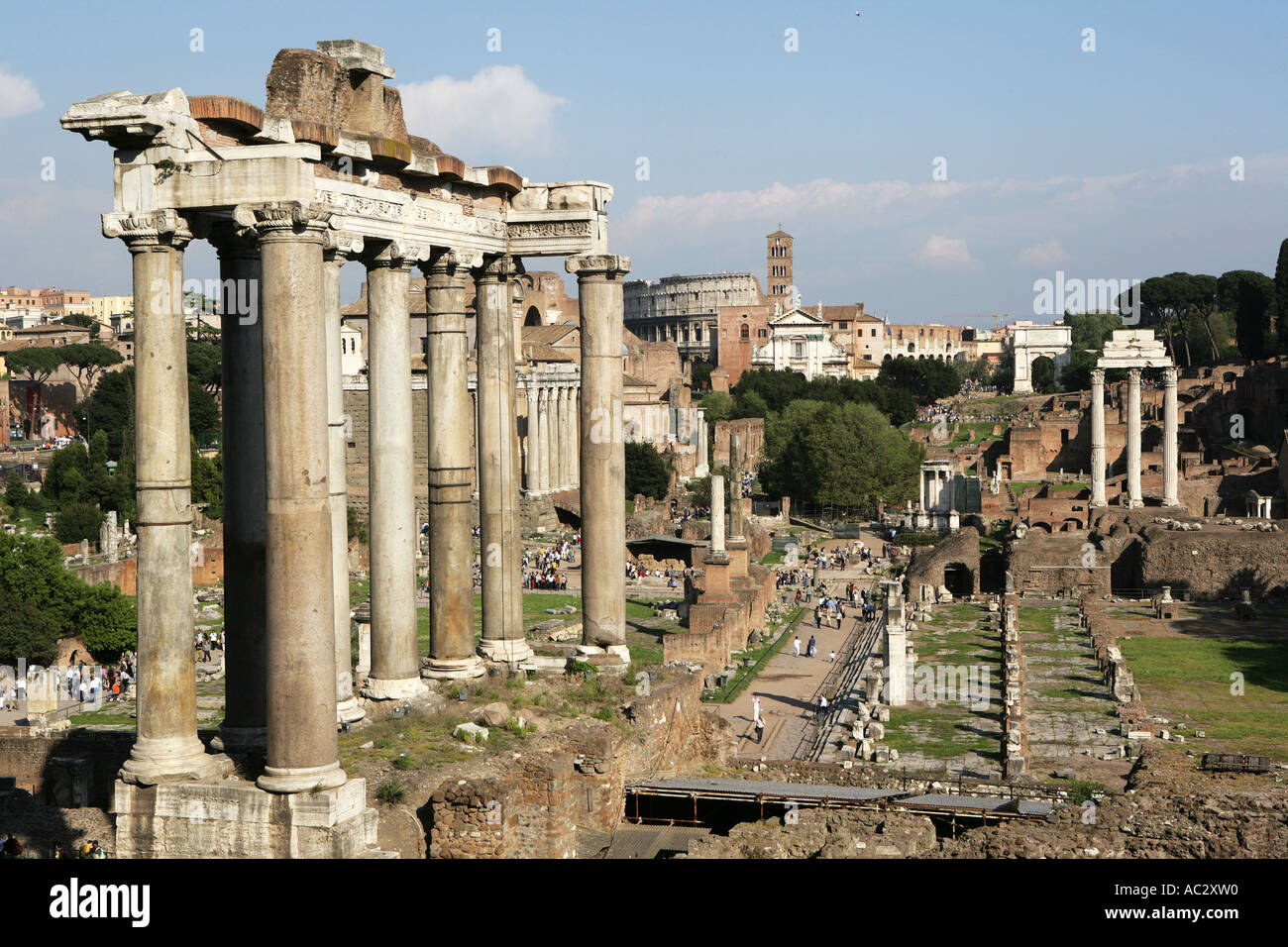 ITA, Italy, Rome : centre of the ancient Rome, buildings and ruins of ...