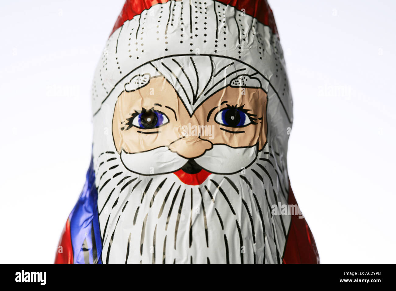 Chocolate Santa Claus figure. Christmas sweets Stock Photo - Alamy