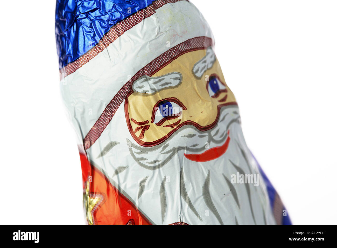 Chocolate Santa Claus figure. Christmas sweets Stock Photo - Alamy