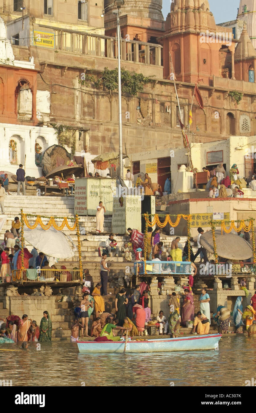 Ganges River in Varanasi, India Stock Photo - Alamy