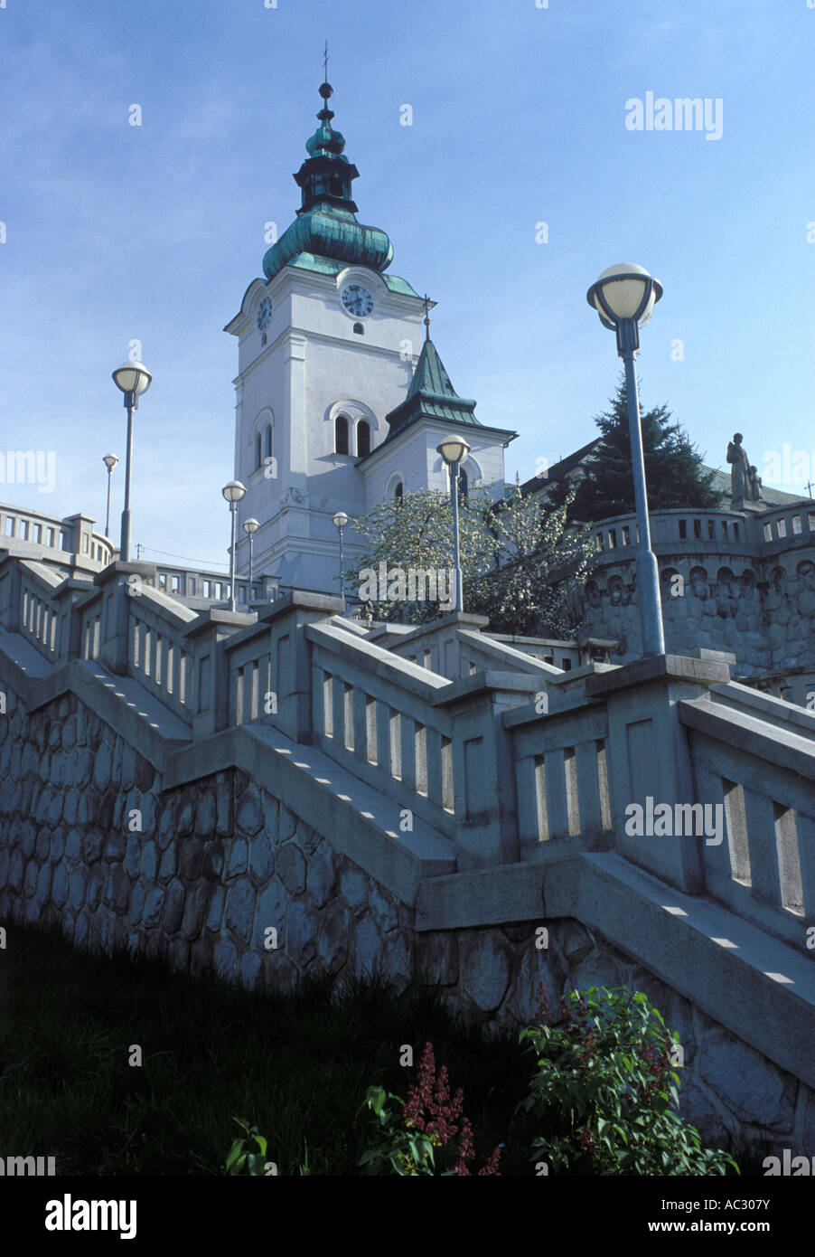Town Ruzomberok church Slovakia Stock Photo - Alamy