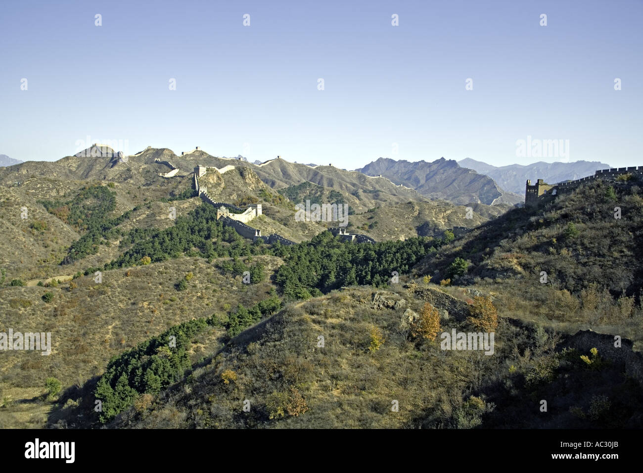 CHINA SIMATAI Panorama of the Great Wall of China as seen in the ...