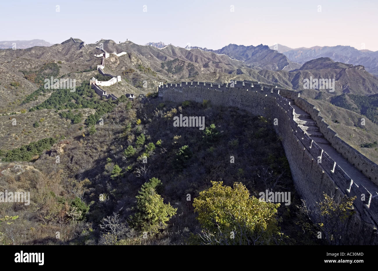 CHINA SIMATAI The Great Wall of China as seen in the Simatai region ...