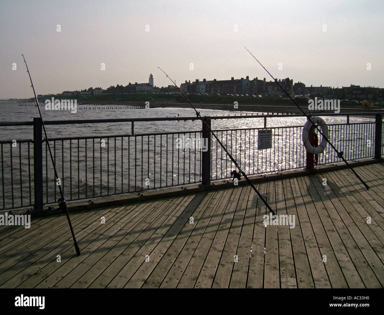 Fishing from Southwold pier, Southwold, Suffolk England UK Stock Photo ...