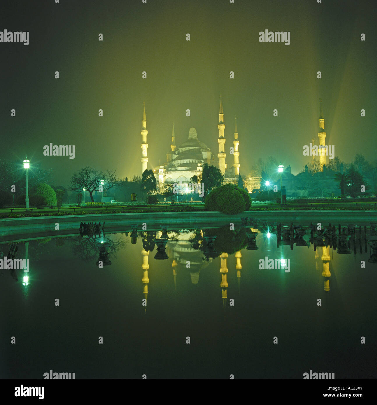 Blue Mosque at night, Turkey, Istanbul Stock Photo - Alamy