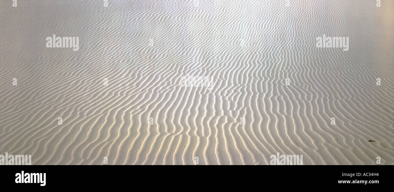 White Sands National Monument in New Mexico showing wind ripples in the ...