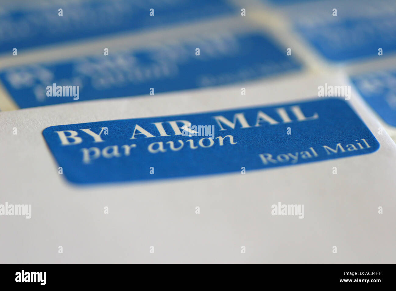 Air mail stickers hi-res stock photography and images - Alamy