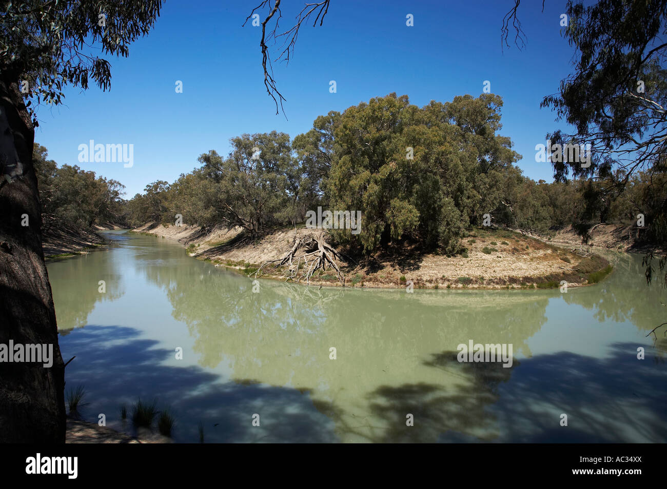 Darling River Kinchega National Park Outback New South Wales Australia ...