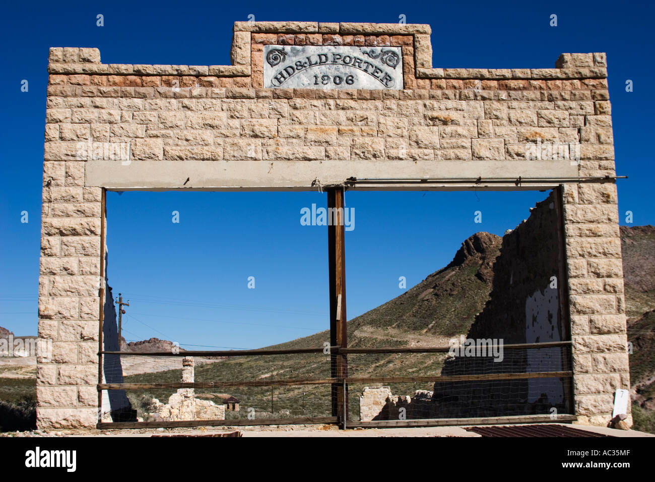 Porter Brothers Store in Rhyolite ghost town just west of Beatty near ...