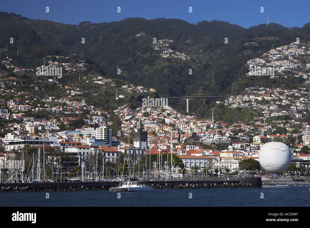 harbour from Funchal, Portugal, Madeira, Funchal Stock Photo - Alamy