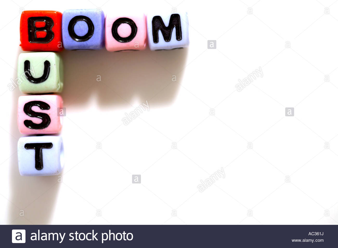 Boom and bust Stock Photo - Alamy
