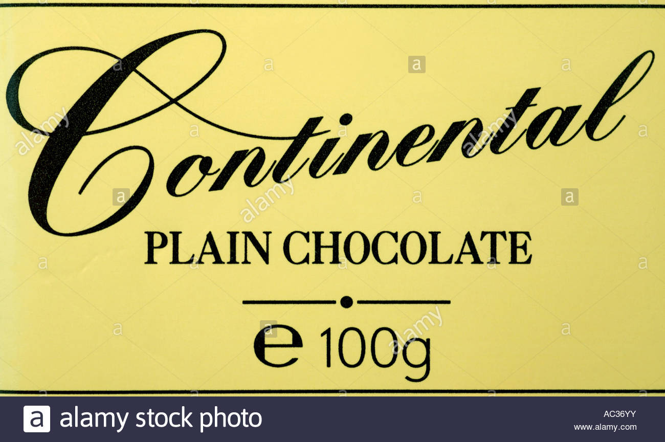 Continental plain chocolate wrapper hi-res stock photography and images ...
