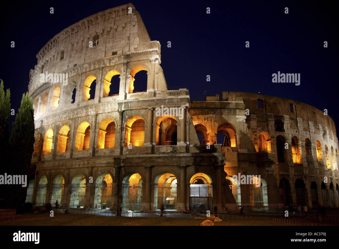 Colosseum at night, Italy, Rome Stock Photo - Alamy