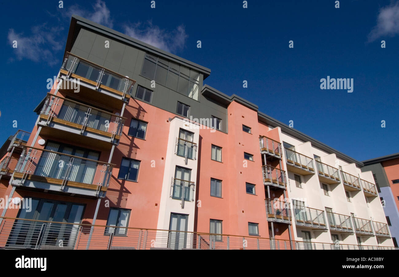 Modern Apartment Development in a British Seaside Town Stock Photo - Alamy