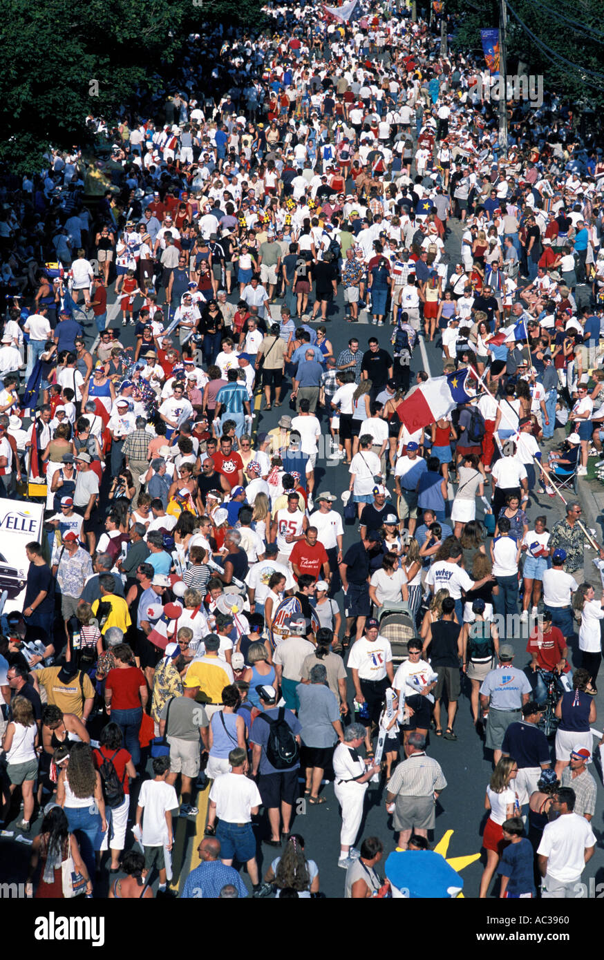 the Tintamarre Festival Acadien in Caraquet Stock Photo - Alamy