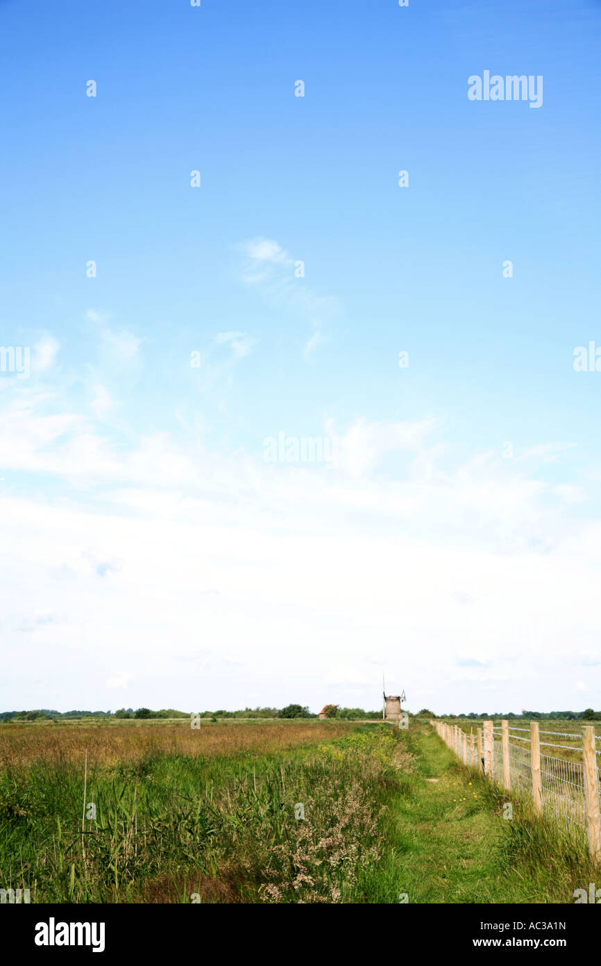 Footpath via Brograve Drainage Mill on Waxham New Cut near Sea Palling ...
