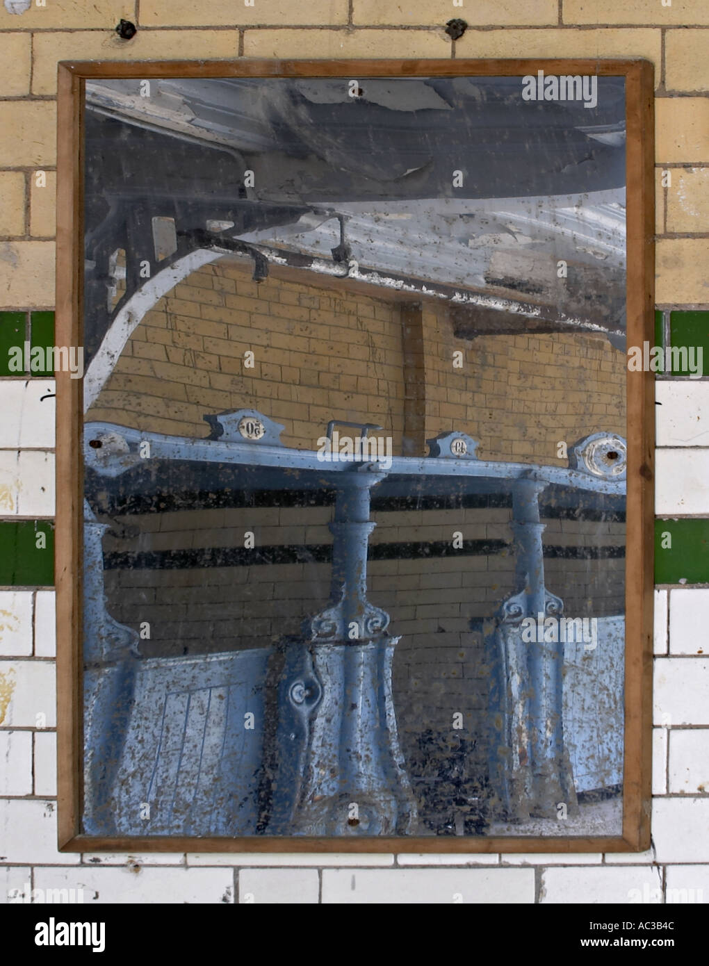 Interior mirror Victoria Baths Manchester Stock Photo - Alamy