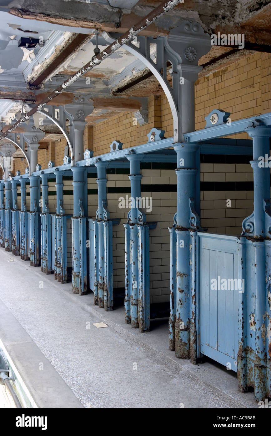 Changing Stalls Victoria Baths Manchester Stock Photo - Alamy