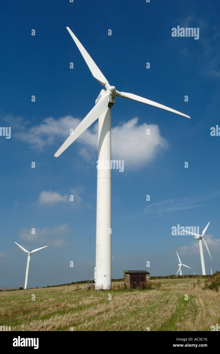 Wind Farm at Carland Cross Cornwall UK Stock Photo - Alamy