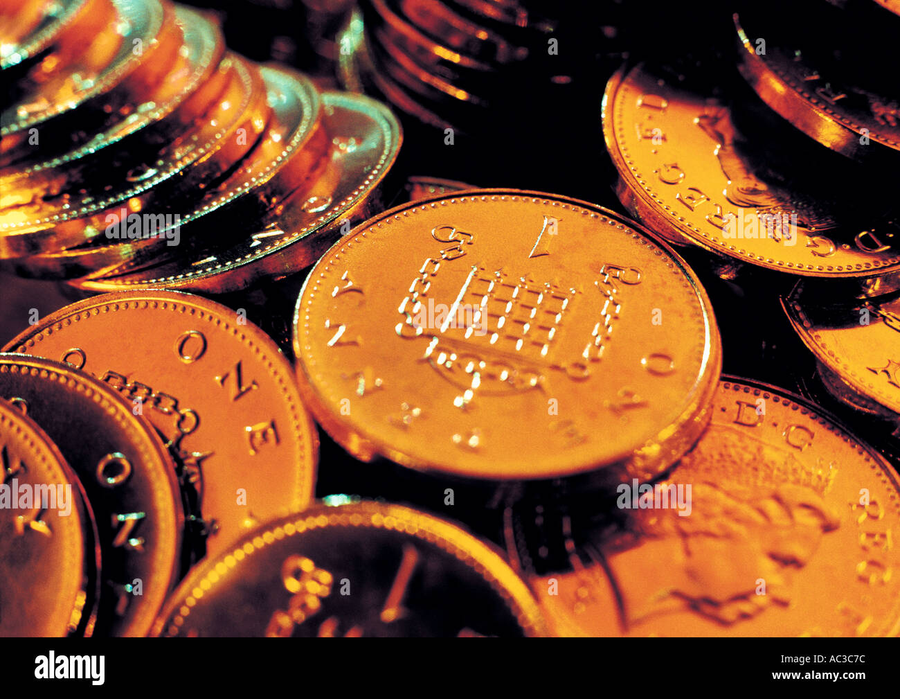 Uk one pence hi-res stock photography and images - Alamy