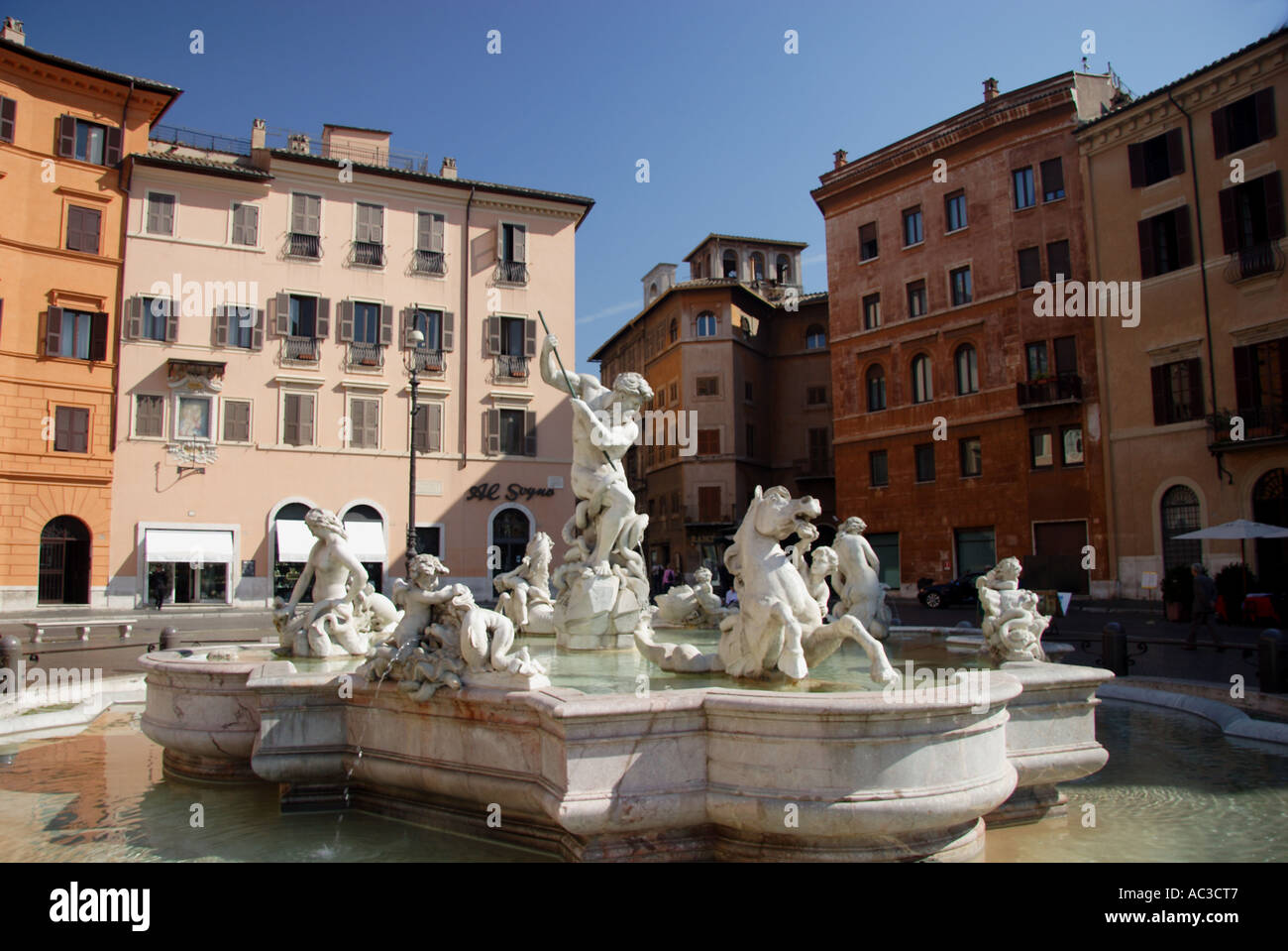 Italy Rome Piazza Navona fountain Stock Photo - Alamy