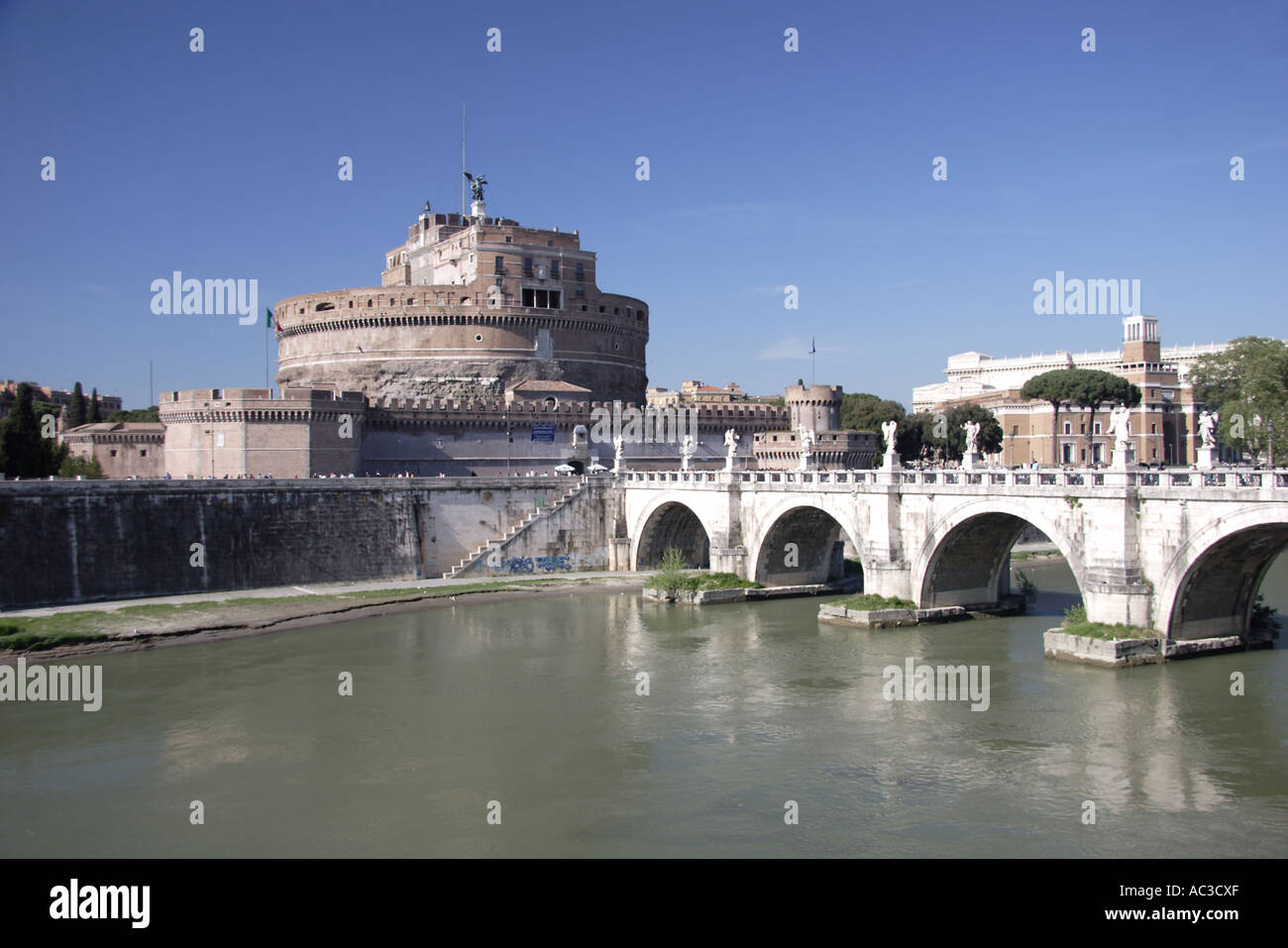 Italy Rome Castle Sant Angelo in daytime Stock Photo - Alamy