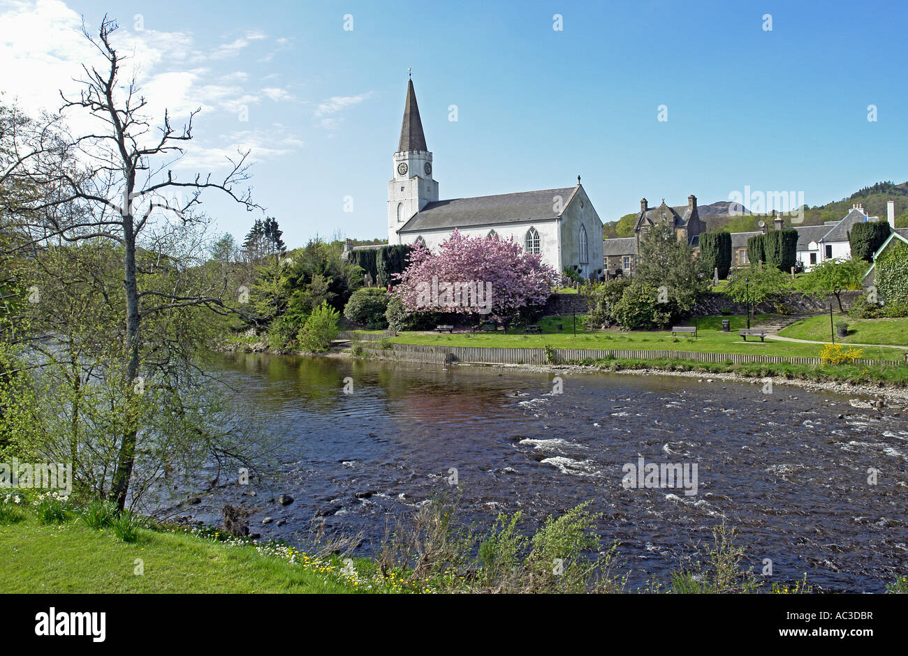 River Earn with Comrie in the background Stock Photo - Alamy