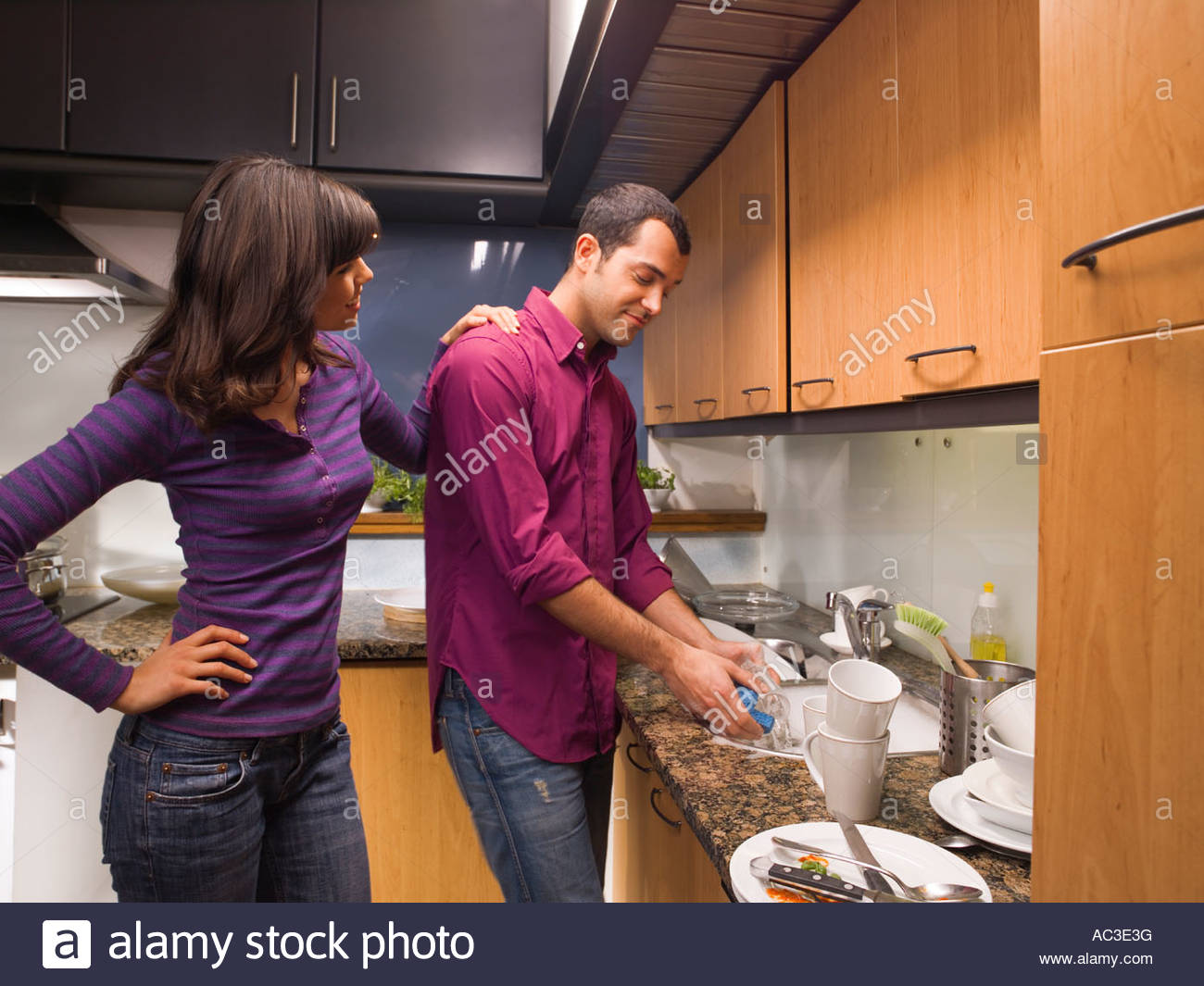 Couple Watching Cleaning High Resolution Stock Photography and Images ...
