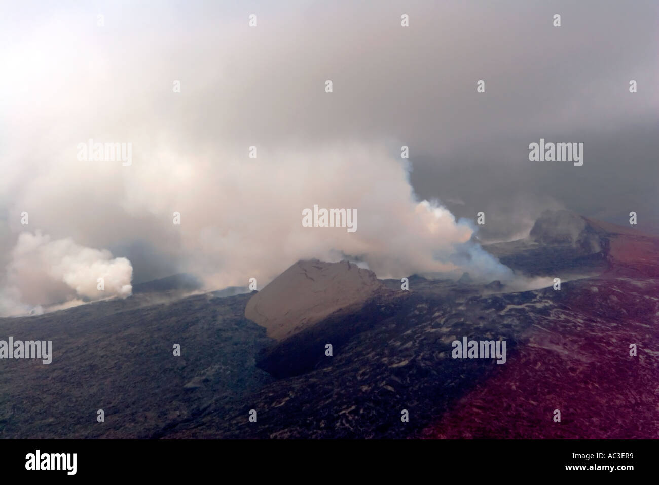 Steam rising from Kilauea volcano Stock Photo - Alamy