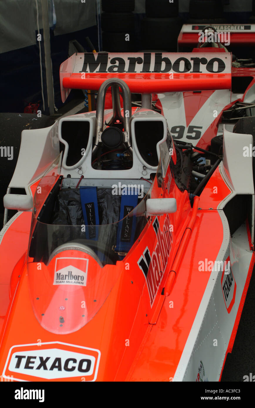 McLaren M23 Formula One Racing Car at Oulton Park Motor Racing Circuit ...