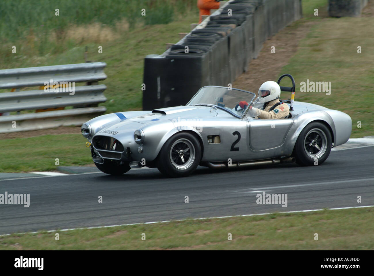 AC Cobra Sports Car at Oulton Park Motor Racing Circuit Cheshire England United Kingdom UK Stock ...