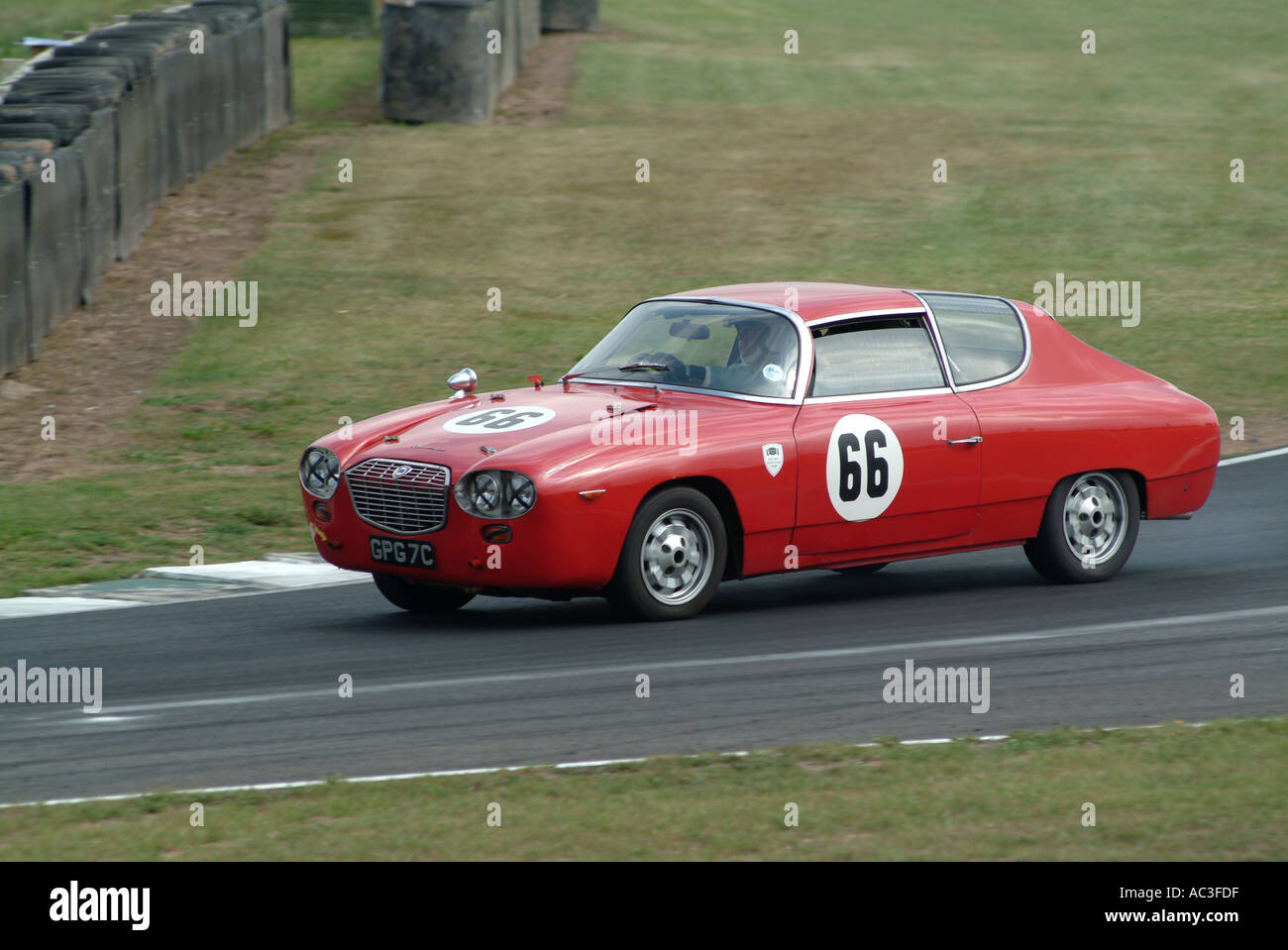 Lancia Flavia Zagato Sports Car at Oulton Park Motor Racing Circuit ...