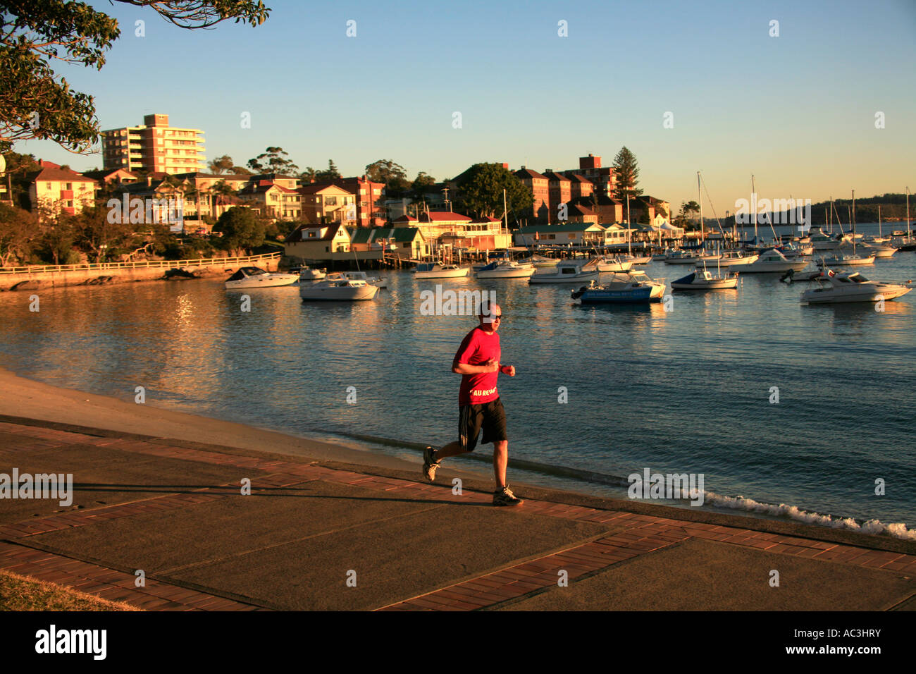 Sydney harbor at sunset Manly Australia Stock Photo - Alamy