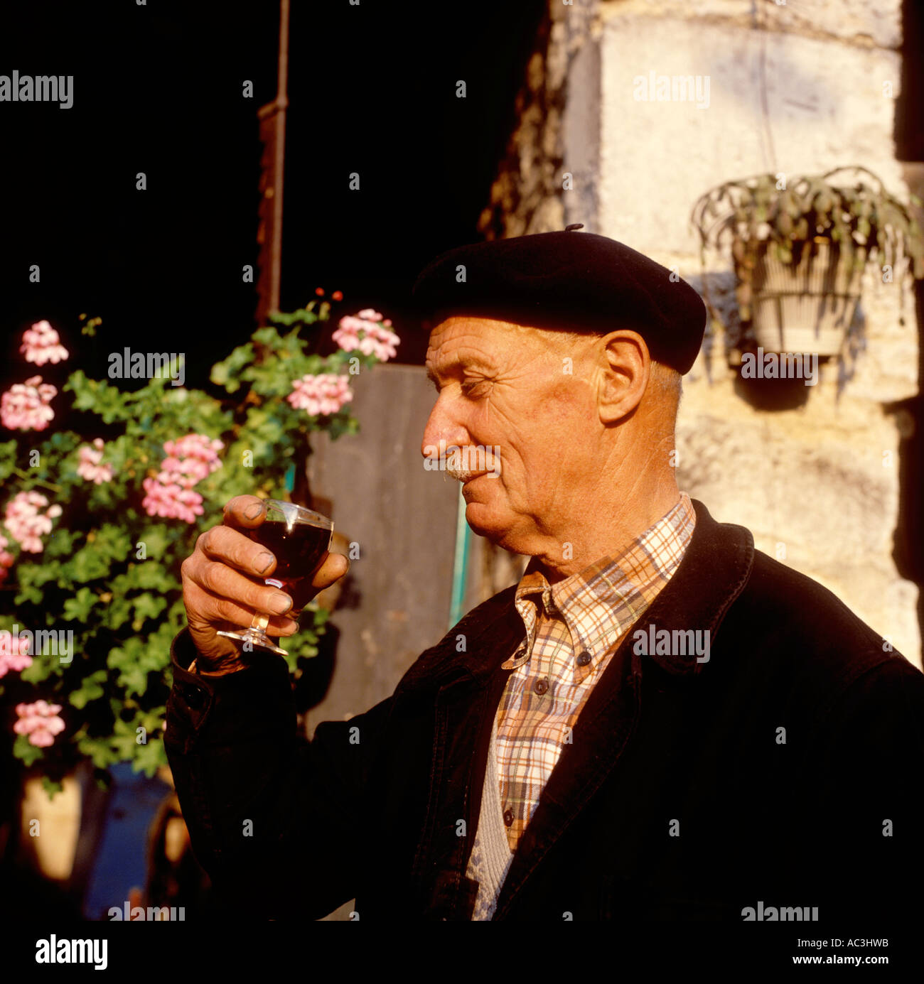 A wine and fun loving man of Burgundy Stock Photo - Alamy