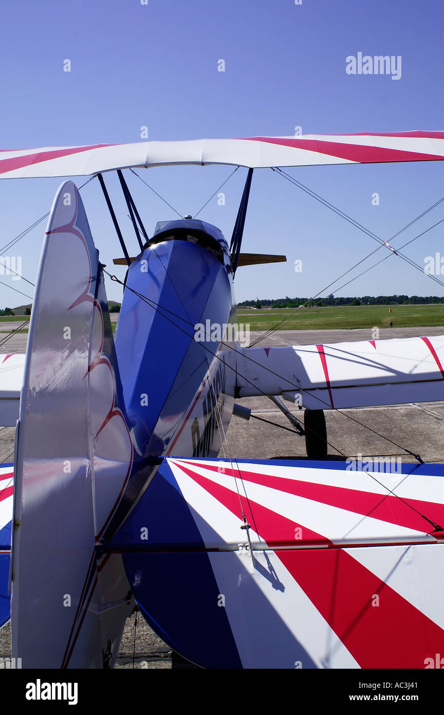 Double winged plane hi-res stock photography and images - Alamy