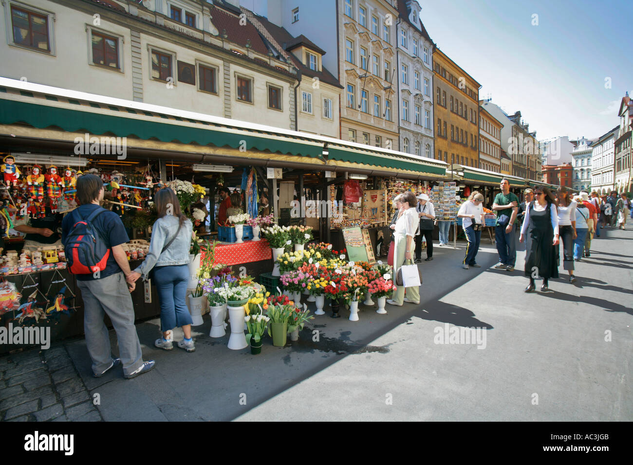CZECH REPUBLIC PRAGUE HAVELSKY MARKET Stock Photo - Alamy