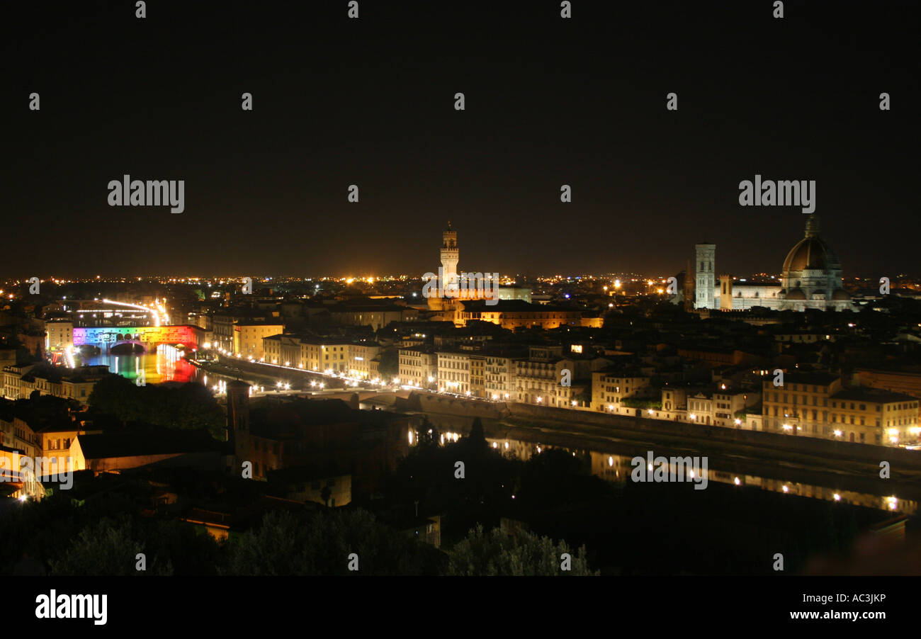 Night landscape florence hi-res stock photography and images - Alamy